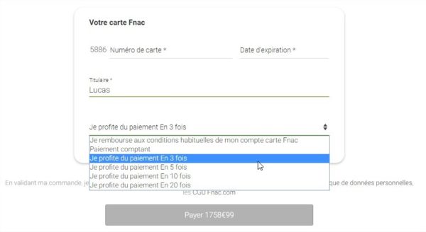 Paiement En Plusieurs Fois Fnac